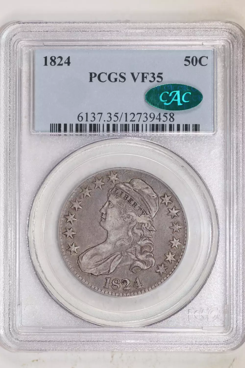 Collectors Corner - 1824 50C VF35 PCGS - #59958525