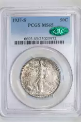 Collectors Corner - 1937-S 50C MS65 PCGS - #60825845