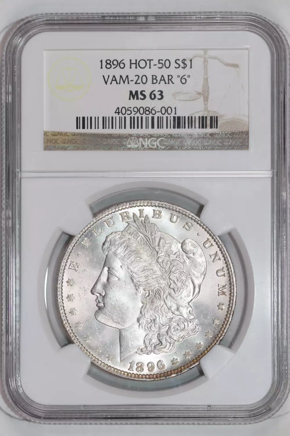 Collectors Corner - 1896 $1 VAM 20 Bar 6 MS63 NGC - #64433448