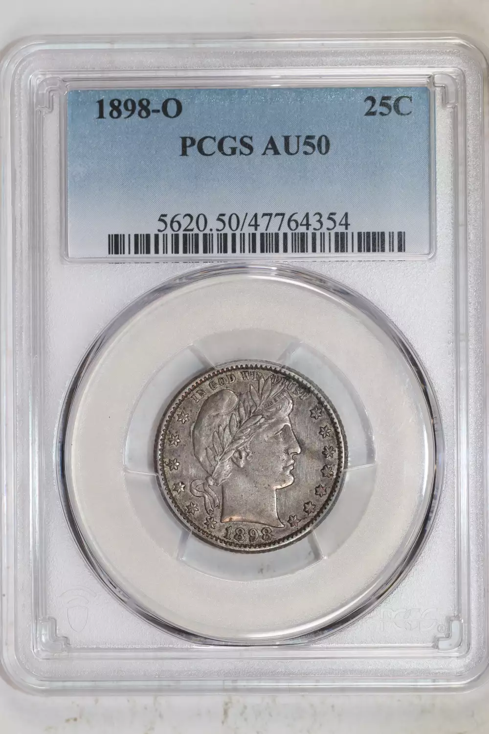 Collectors Corner - 1898-O 25C AU50 PCGS - #63633578