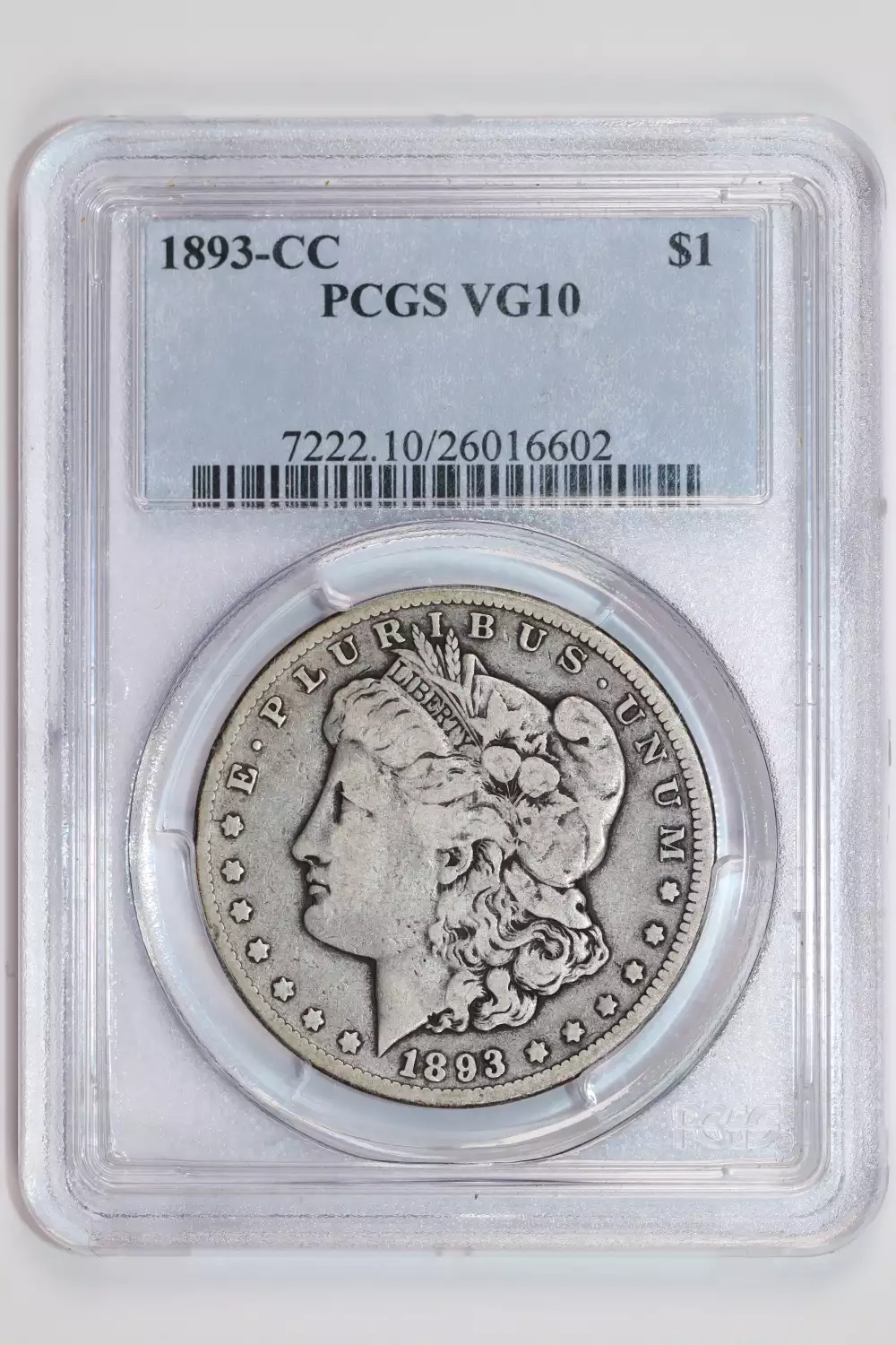 Collectors Corner - 1893-CC $1 VG10 PCGS - #70131275