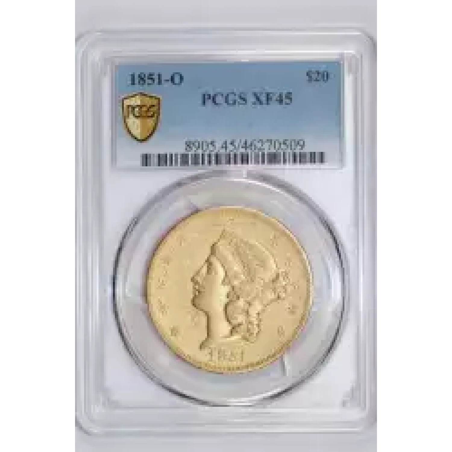1851-O Double Eagles Liberty Head PCGS XF-45 - Coin Superstore LLC