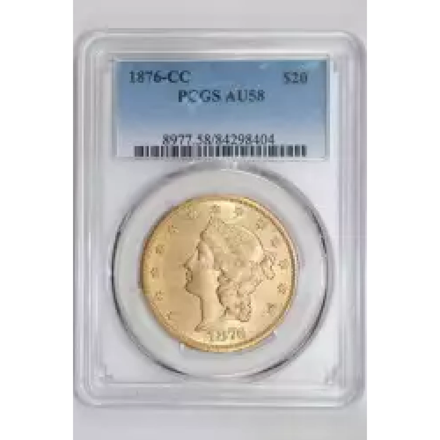 1876-CC Double Eagles Liberty Head PCGS AU-58 - Coin Superstore LLC