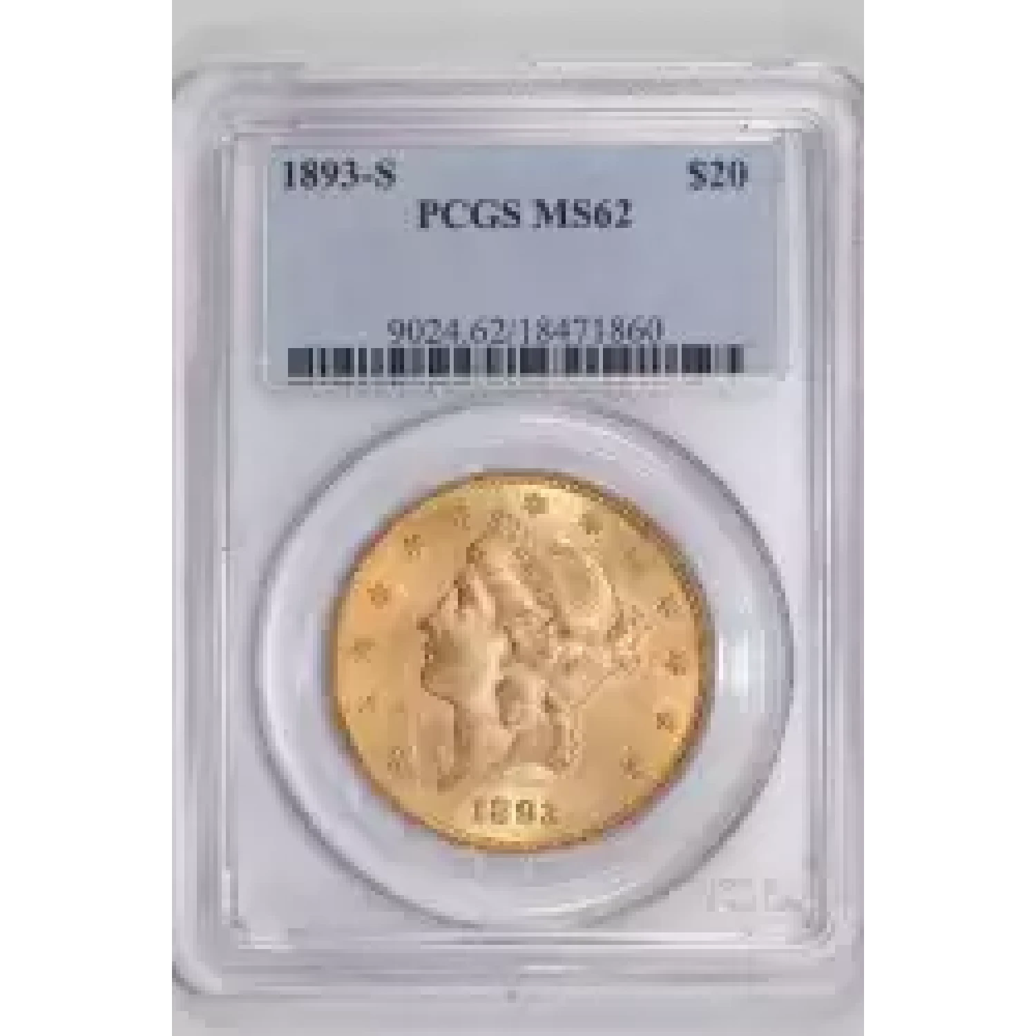 1893-S Double Eagles Liberty Head PCGS MS-62 - Coin Superstore LLC