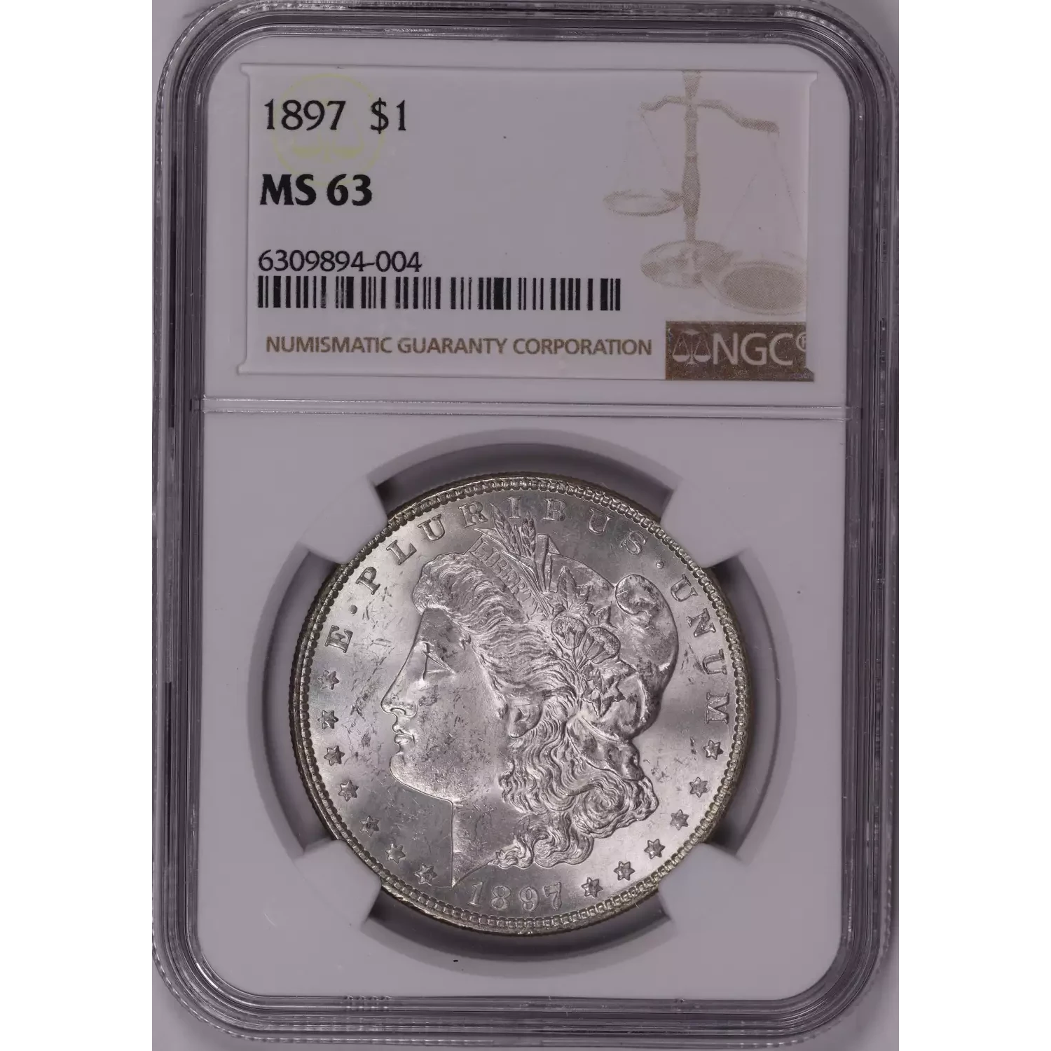 1897 Morgan Silver Dollar NGC MS-63 - Coin Superstore LLC