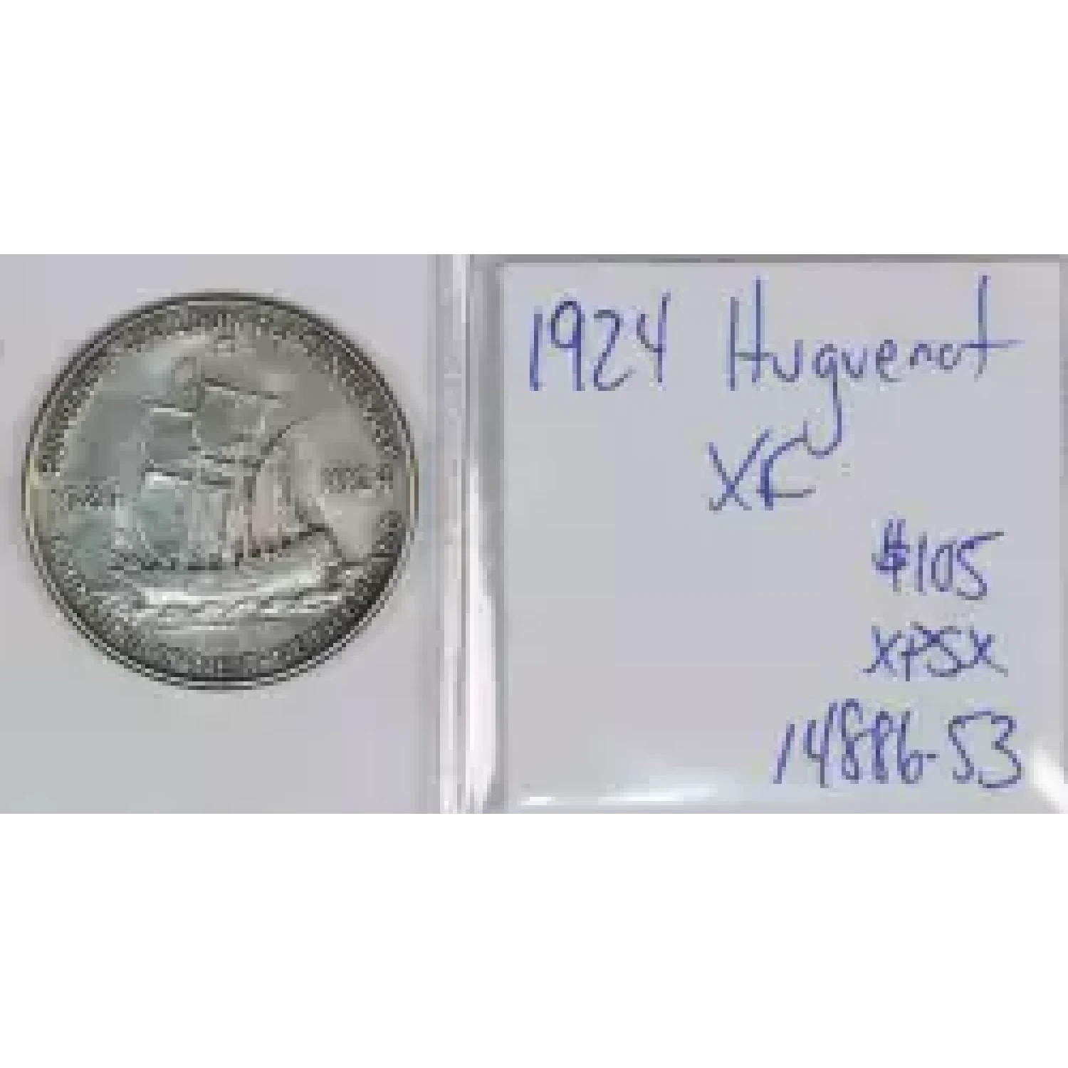 1924 Classic Commemorative Huguenot - Walloon Tercentenary XF-40 - Coin Superstore LLC